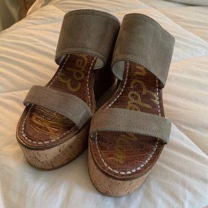 Sam Edelman Shoes | Suede Wedge Javi Sandal | Poshmark